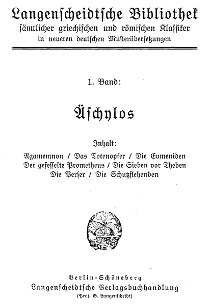 Das Totenopfer – Aischylos